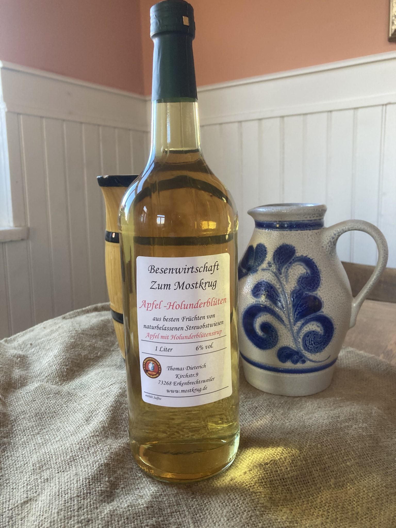 gehopfter Apfel-Most,mit einem Hauch Tettnager Aromahopfen,1 L ...