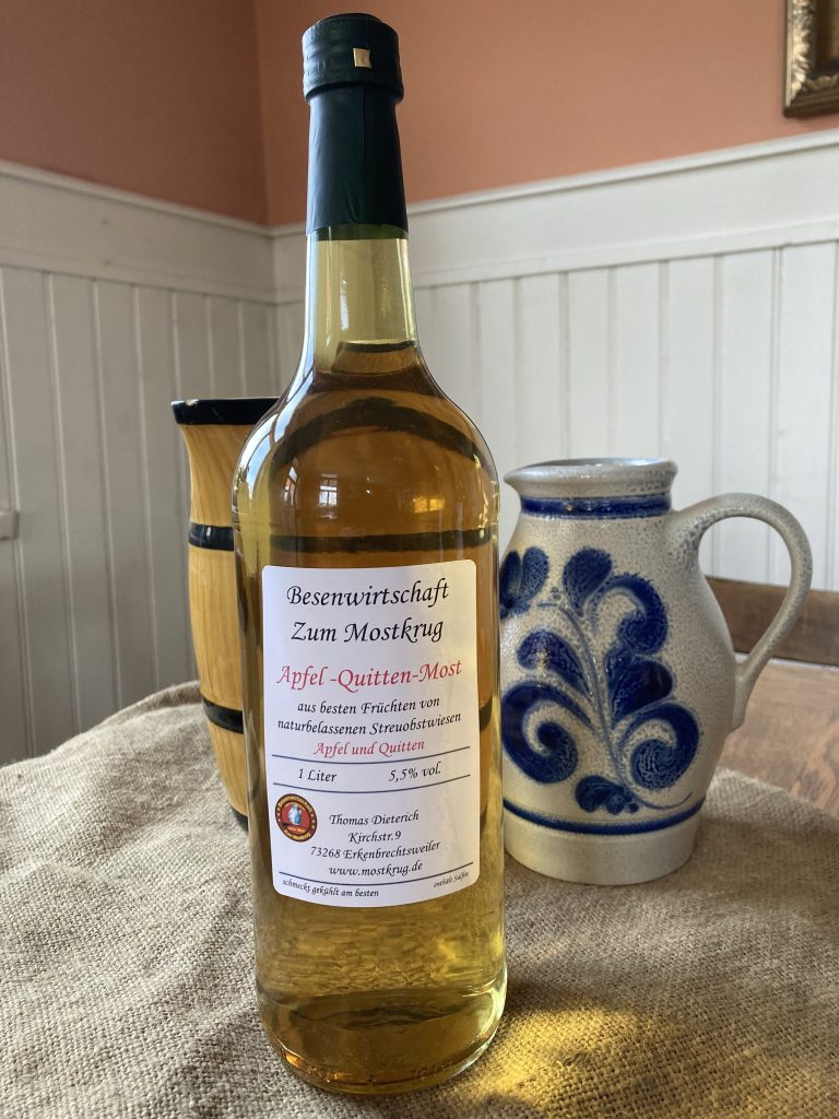 Apfel-Quitten-Most, mit dem feinen Duft von Quitten, 1 L ...